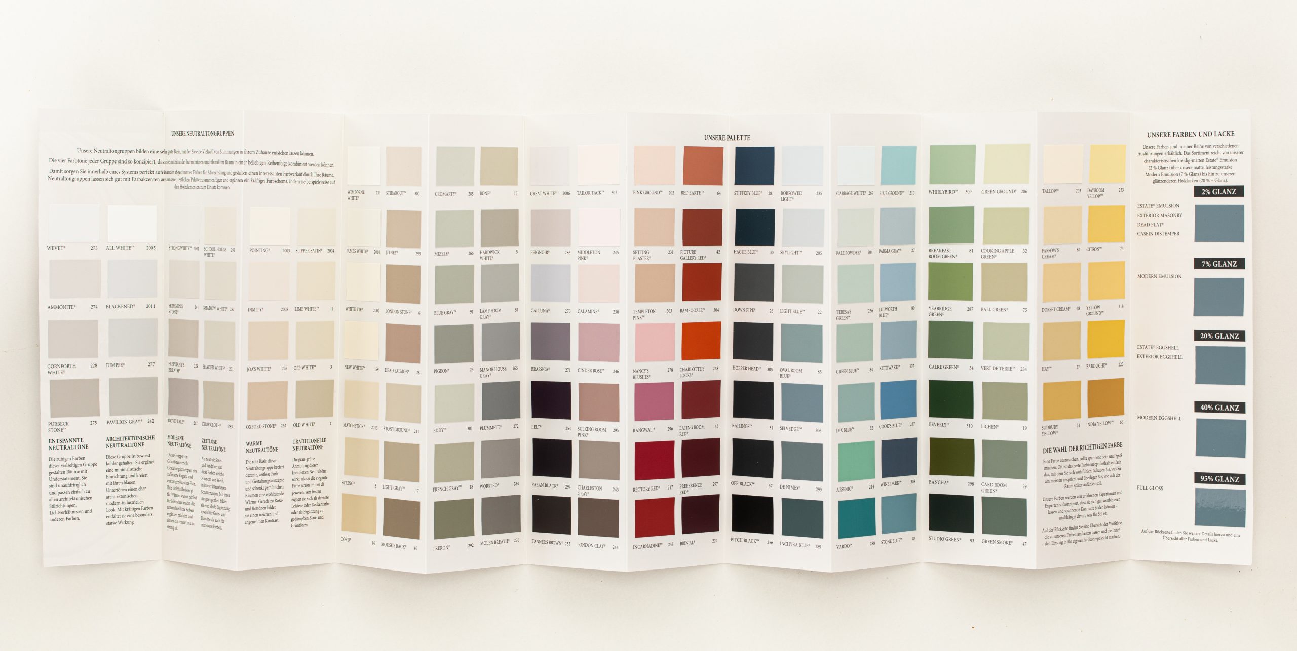 Farrow Ball Colour Card Thomas Mach Interiors
